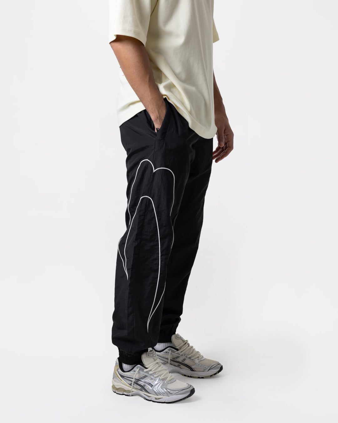 Ring x BOXRAW Track Bottoms - Black | BOXRAW
