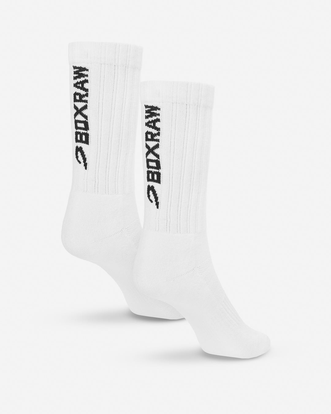 Lineal Crew Socks (3 Pairs) - White | BOXRAW