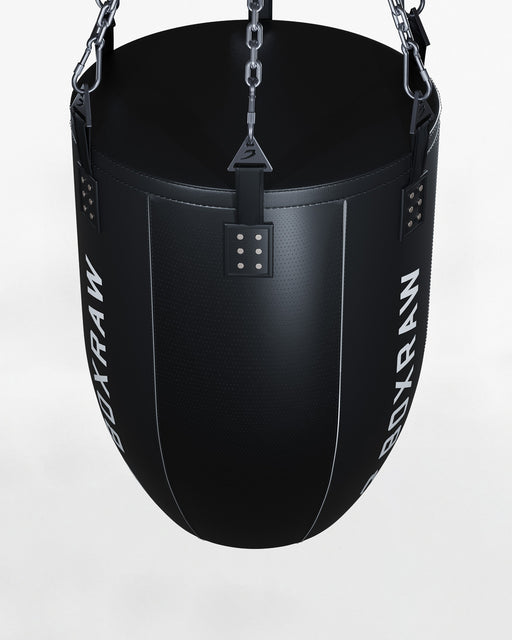 3.7ft Fat Man Punch Bag - Black/350lb | BOXRAW
