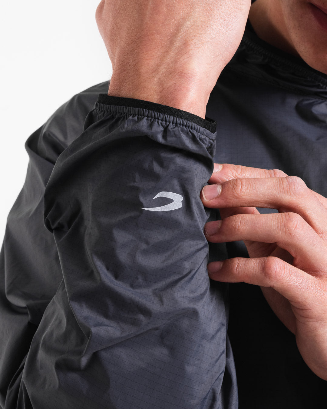 Genaro Oversized Windbreaker Hoodie - Charcoal | BOXRAW