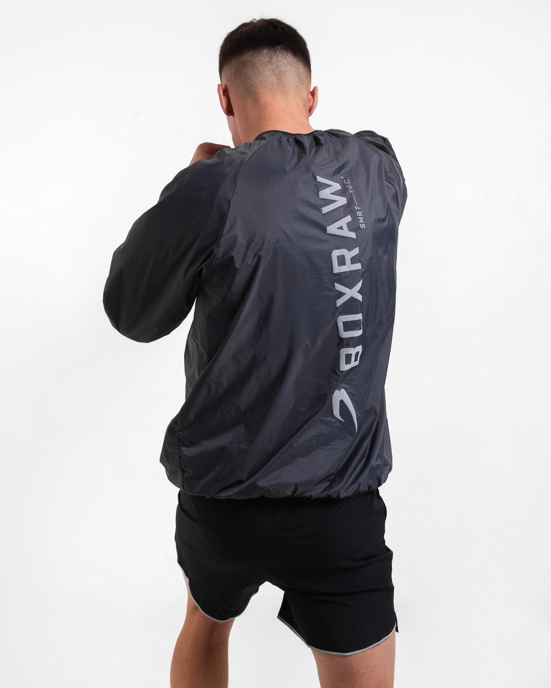 Genaro Windbreaker Crew - Charcoal | BOXRAW