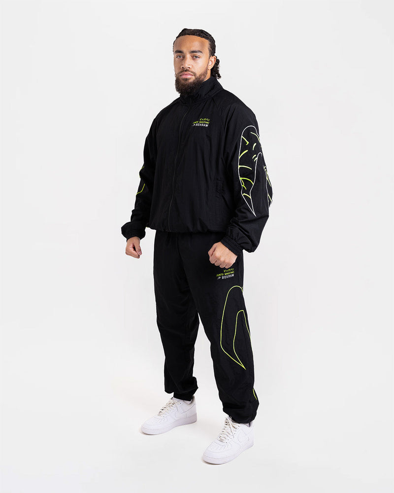Nakatani x BOXRAW Track Jacket - Black/Yellow | BOXRAW