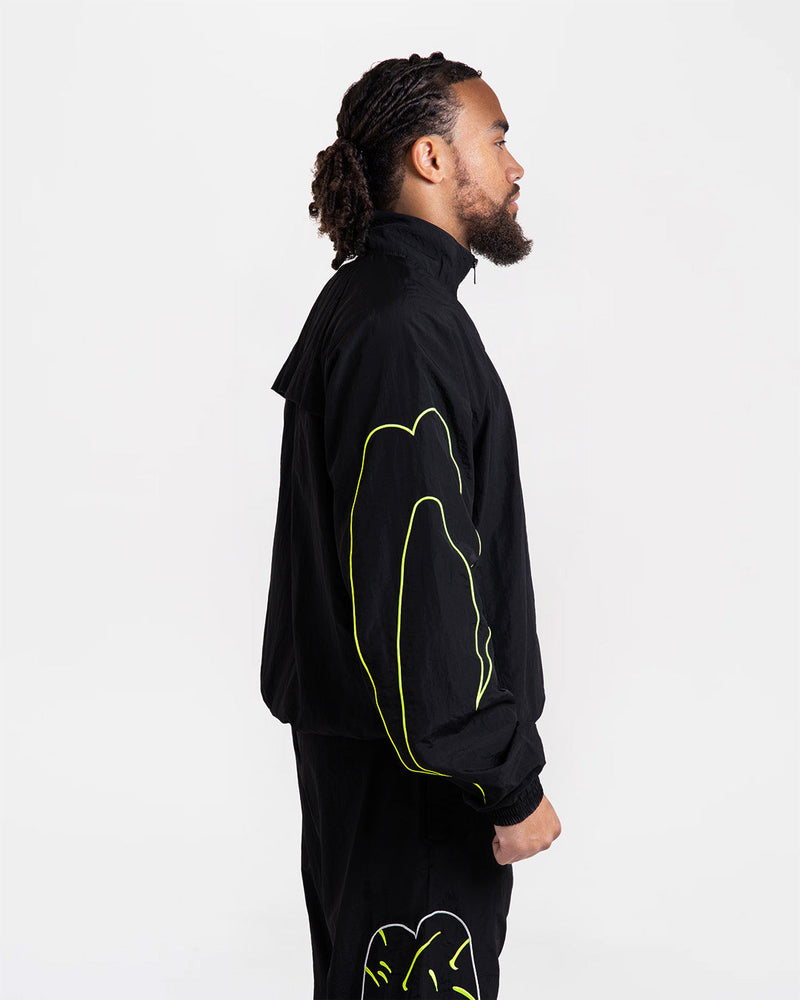 Nakatani x BOXRAW Track Jacket - Black/Yellow | BOXRAW
