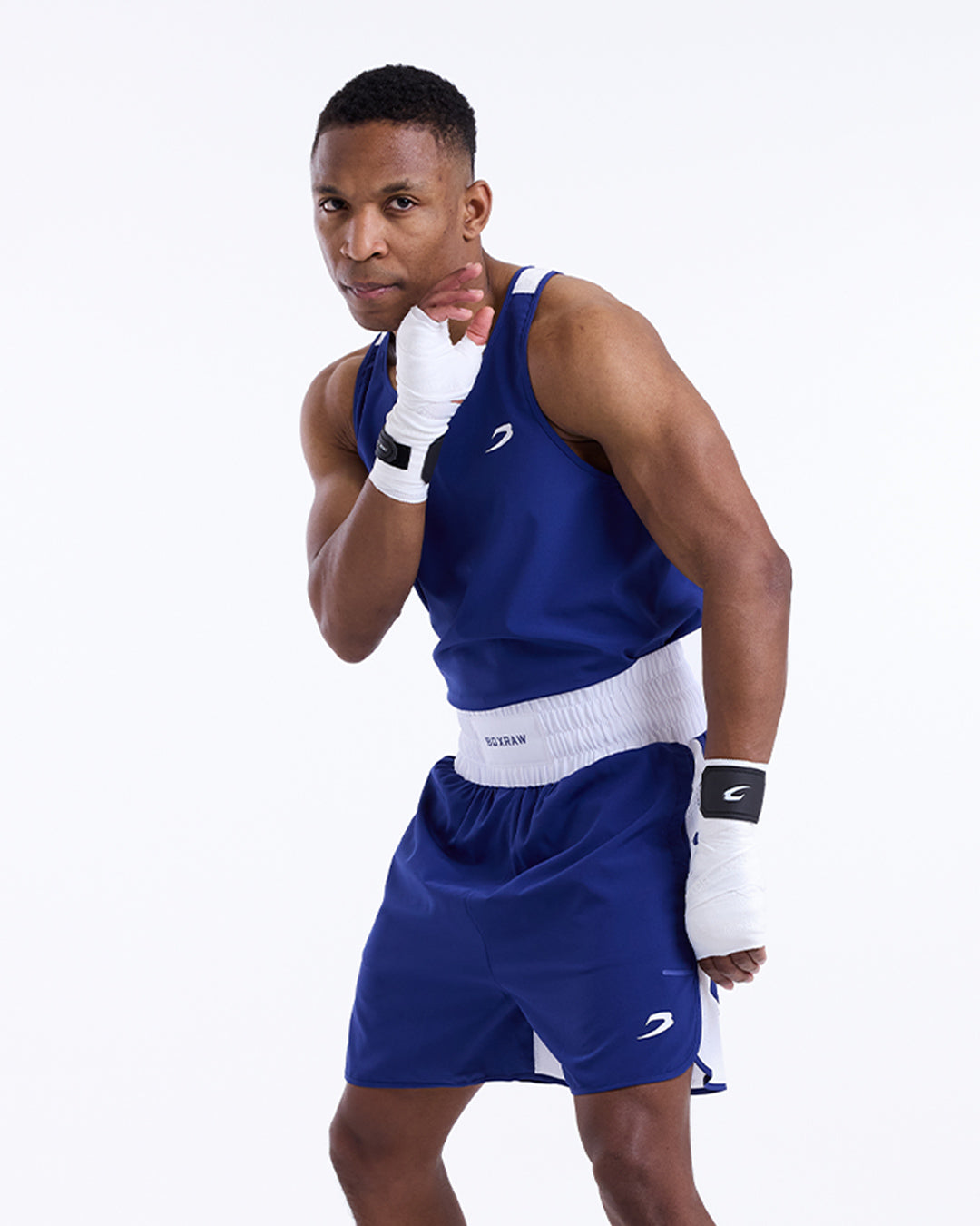 Stevenson Tank 2.0 - Blue/White | Amateur Boxing Tank Top | BOXRAW