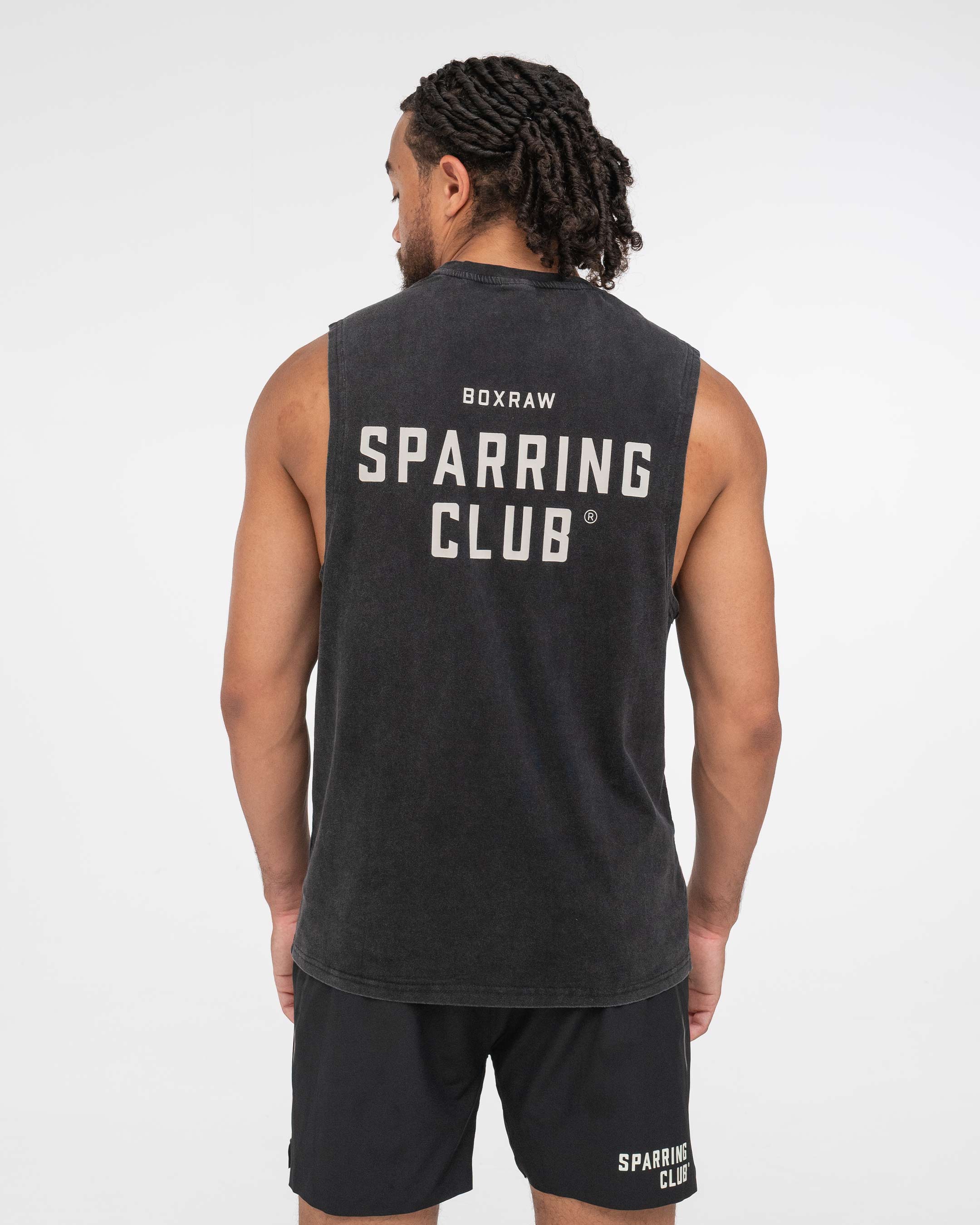 Sparring Club Muscle Tank - Washed Black | BOXRAW