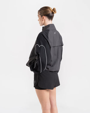 Women's Tunero Track Jacket - Grey/Black | BOXRAW
