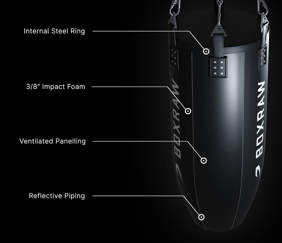 Pro Floor-to-Ceiling Ball - Black | Boxing Punch Bag | BOXRAW