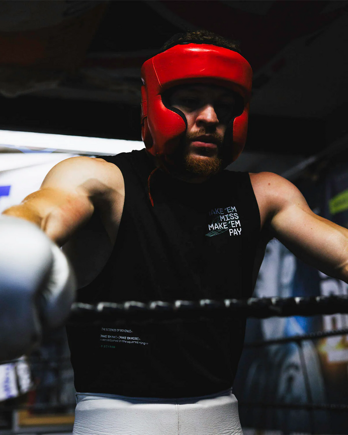 Make 'Em Miss Muscle Tank - Black | BOXRAW