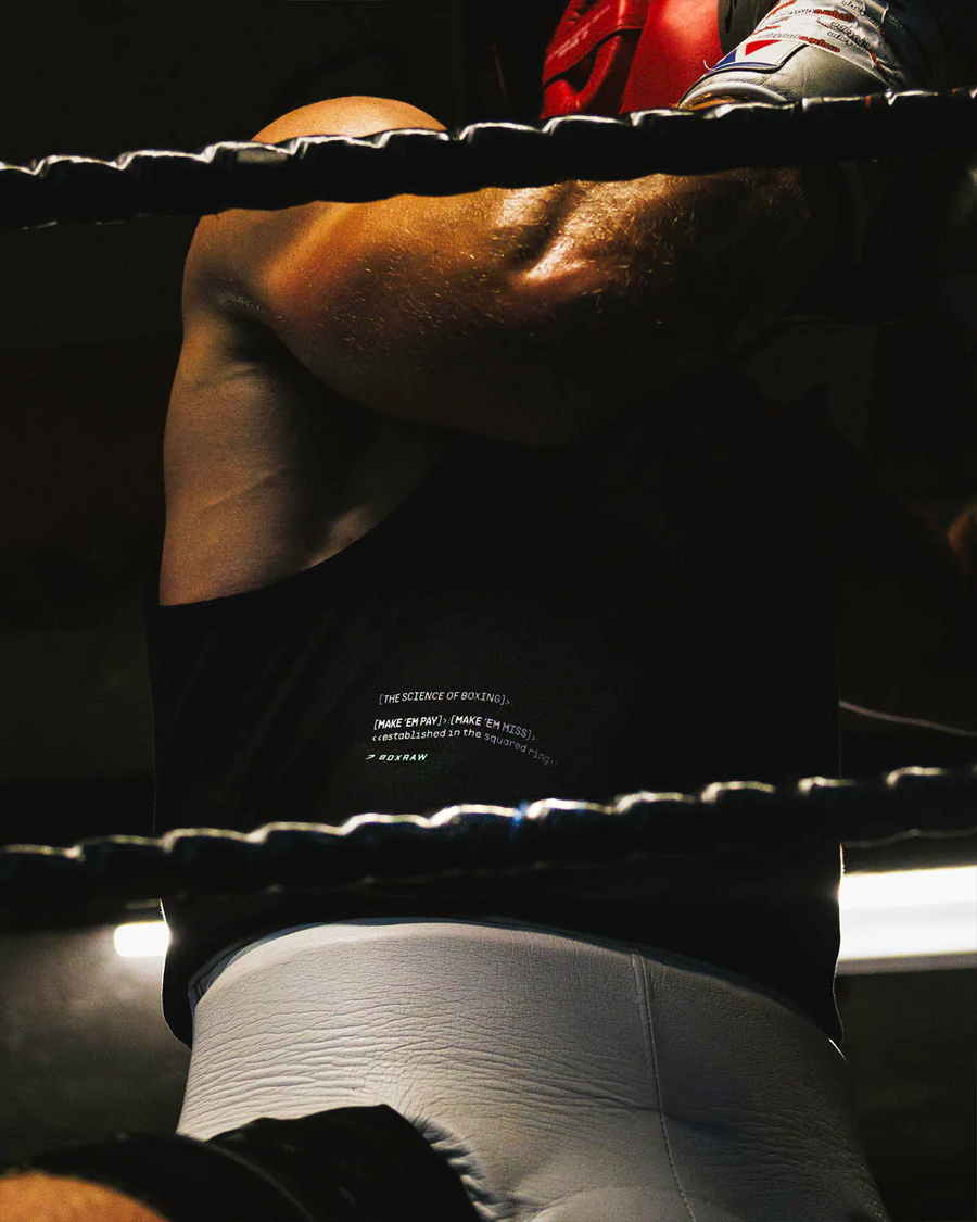 Make 'Em Miss Muscle Tank - Black | BOXRAW