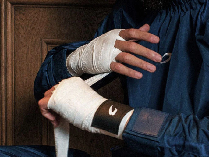 180" Boxing Hand Wraps - Black | BOXRAW