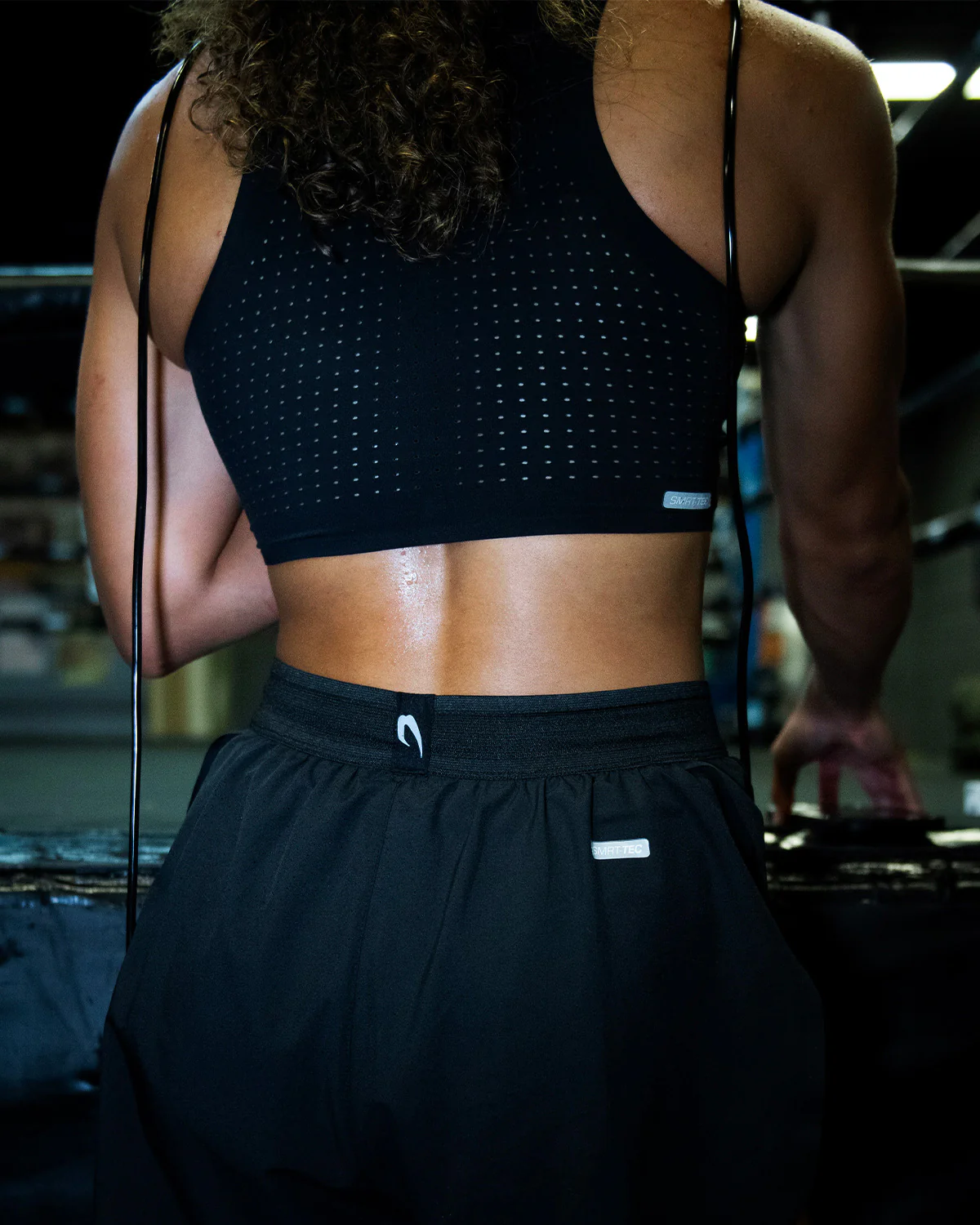 Tunero Racer Medium Support Sports Bra - Black | BOXRAW