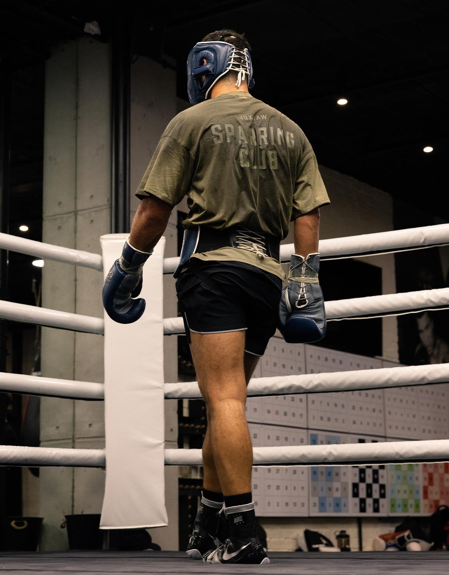 Men's Sparring Club Oversized T-Shirt - Washed Black | BOXRAW