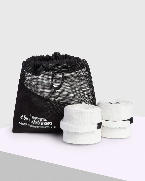 180" Boxing Hand Wraps - White | BOXRAW