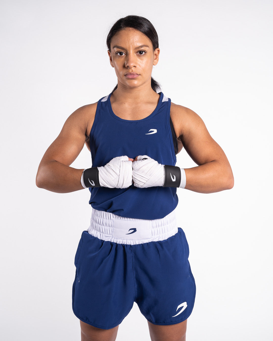 Stevenson Tank 2.0 - Blue/White | Women's Amateur Boxing Tank Top | BOXRAW