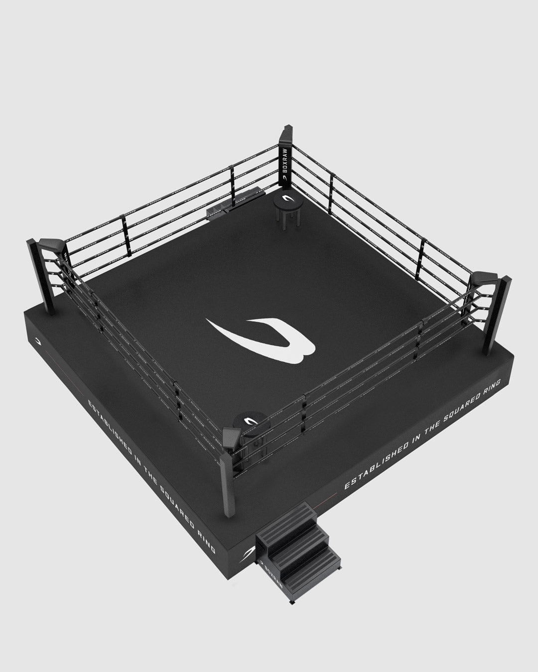 BOXRAW 36" Competition Boxing Ring - Black/Classic | BOXRAW
