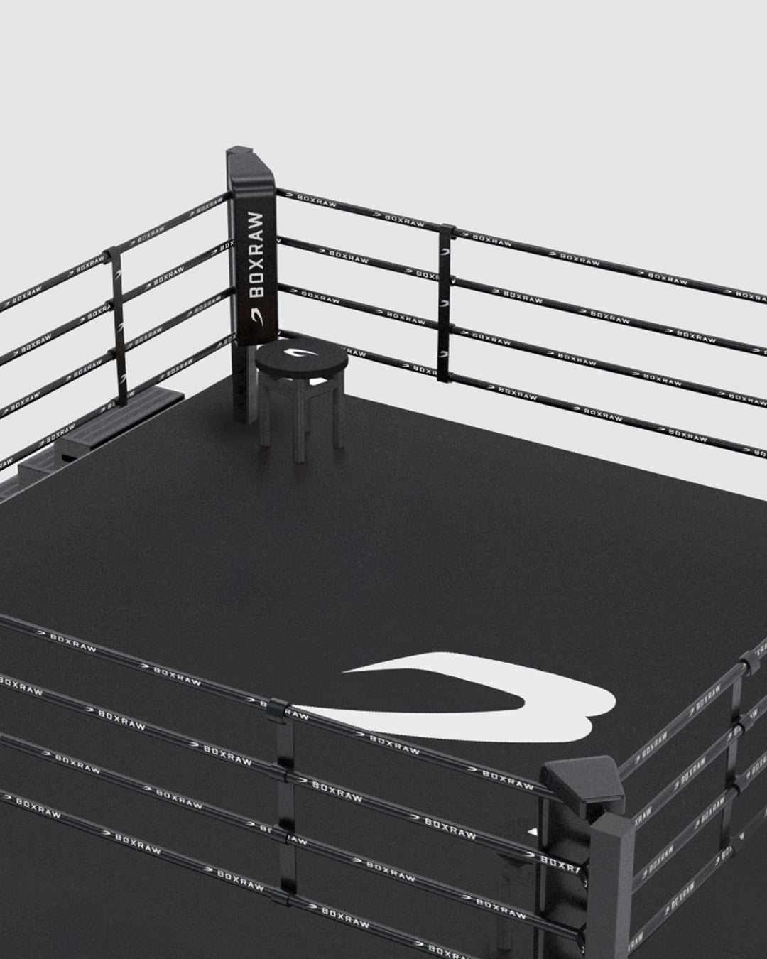 BOXRAW 36" Competition Boxing Ring - Black/Classic | BOXRAW