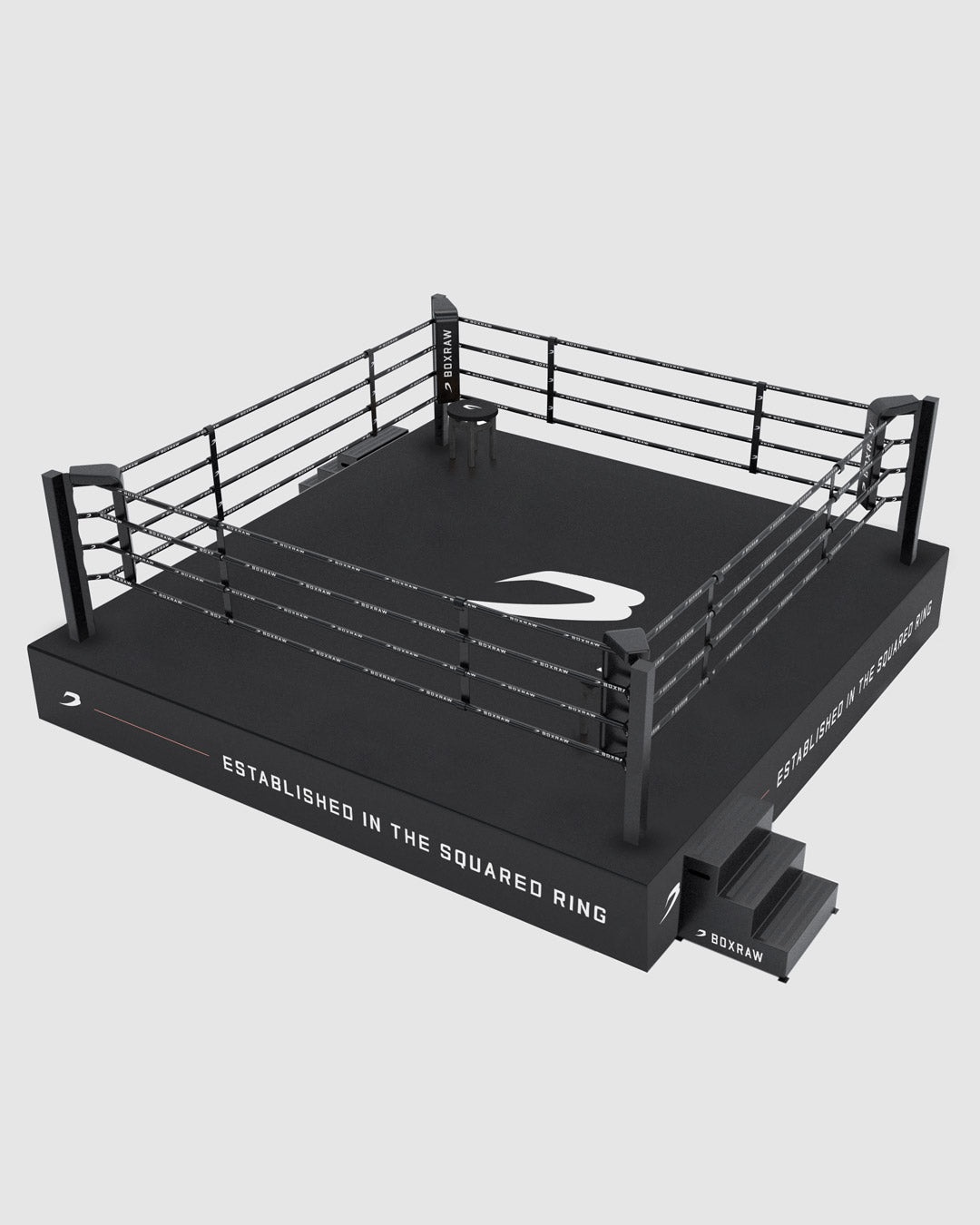 BOXRAW 36" Competition Boxing Ring - Black/Classic | BOXRAW