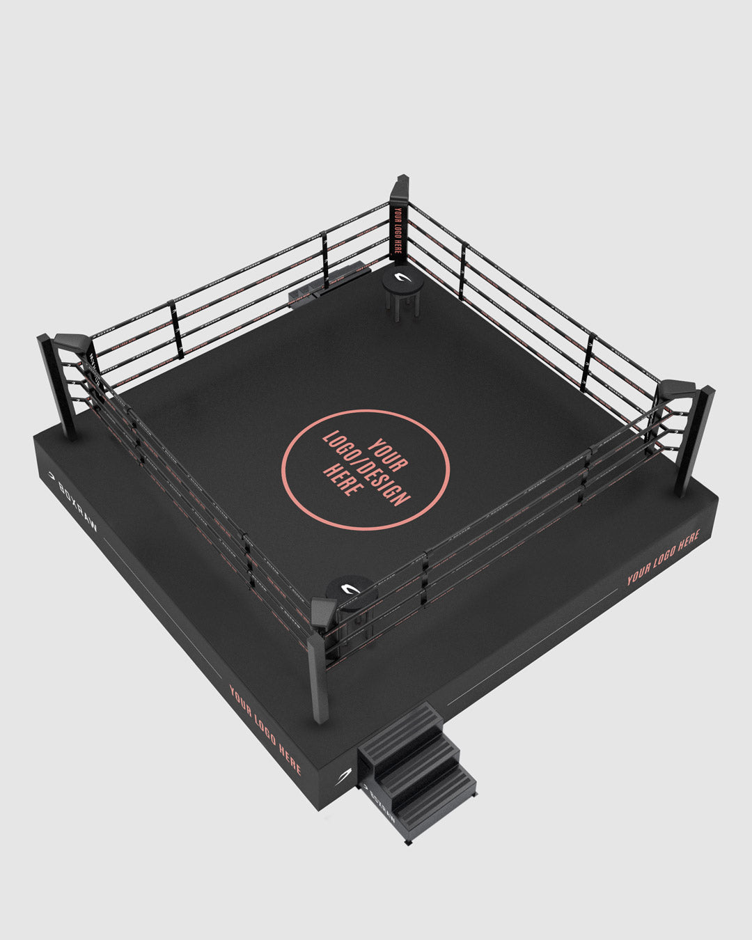 BOXRAW 36" Competition Boxing Ring - Custom Design | BOXRAW