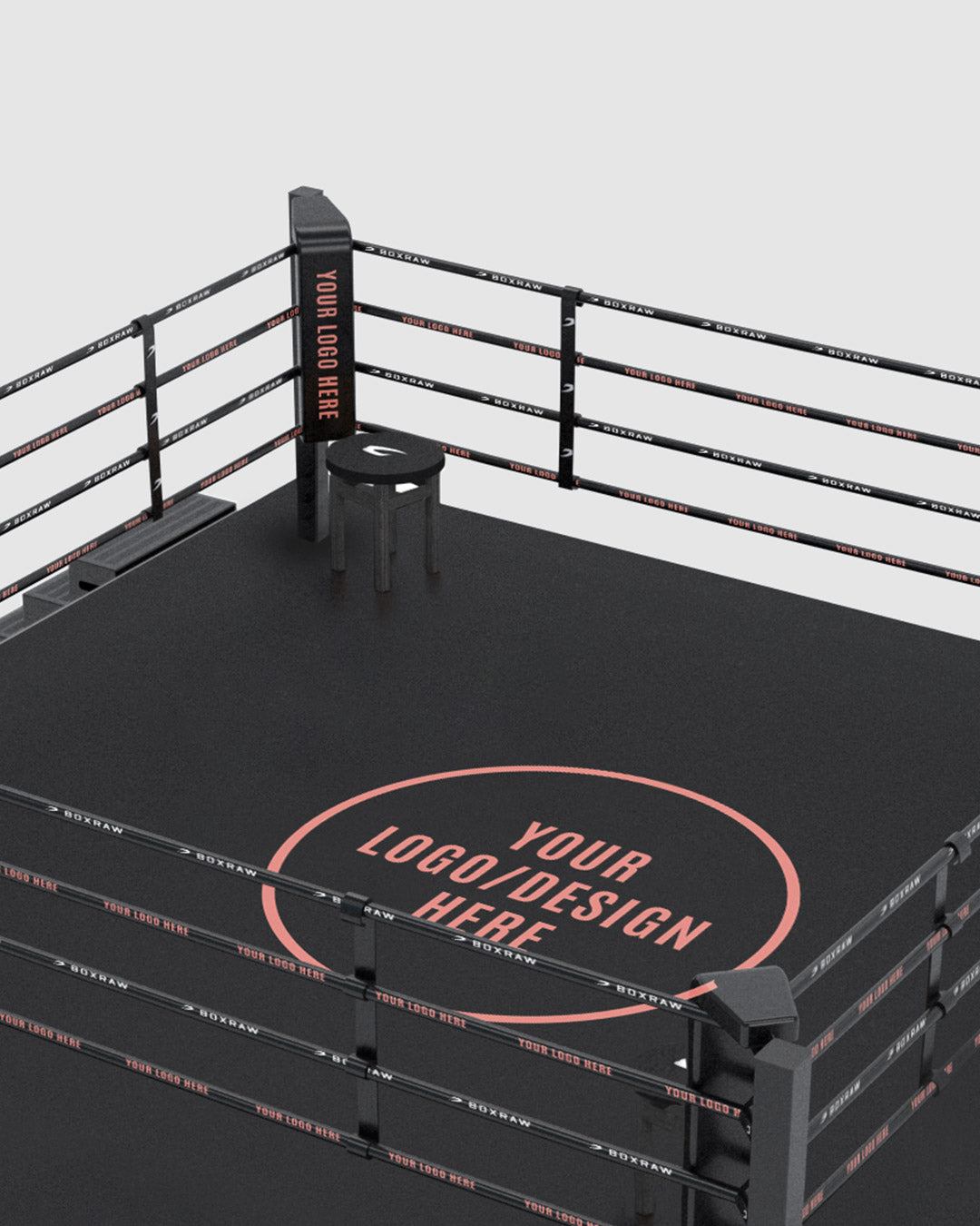 BOXRAW 36" Competition Boxing Ring - Custom Design | BOXRAW