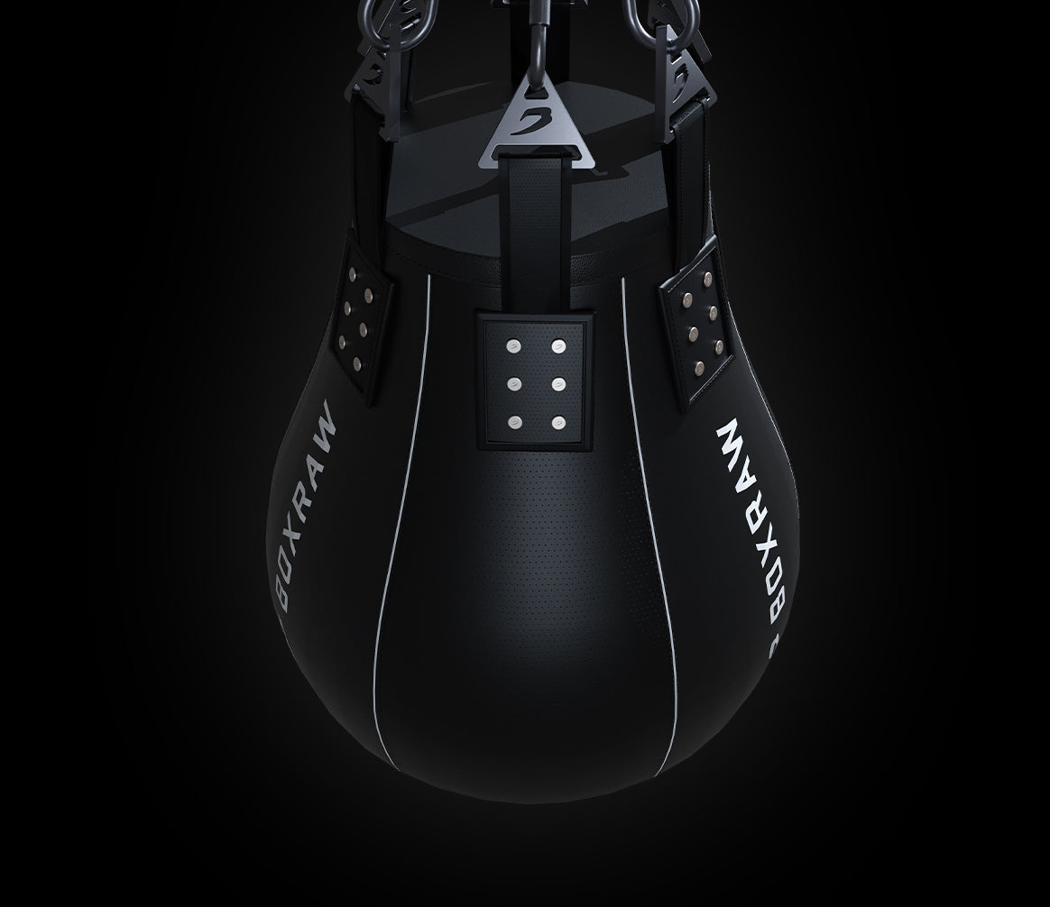 3.5ft Spitzer Punch Bag - Black/145lb | BOXRAW