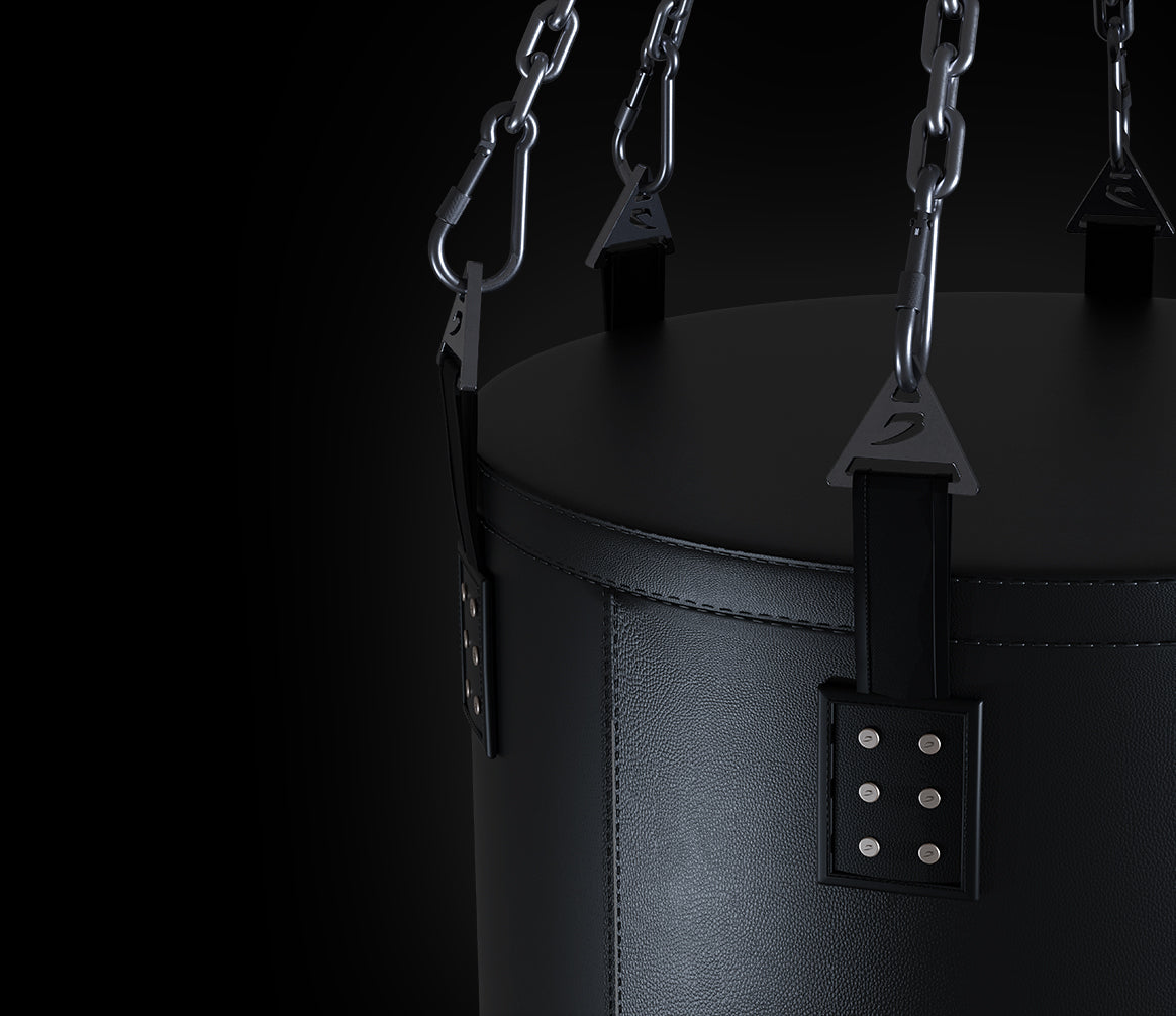 3.7ft Fat Man Punch Bag - Black | BOXRAW