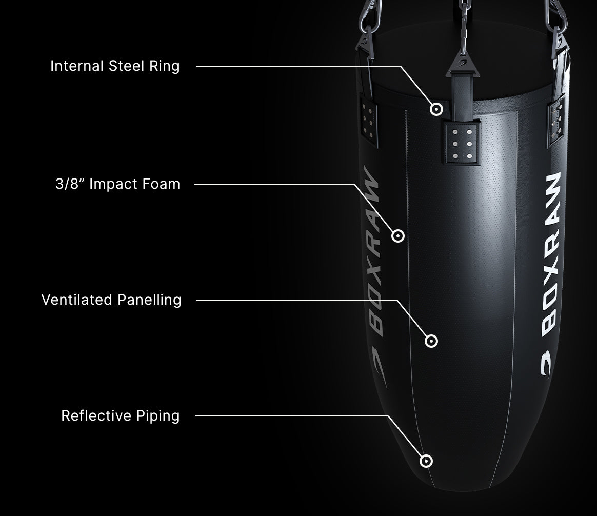 Pro Floor-to-Ceiling Ball - Black | Boxing Punch Bag | BOXRAW