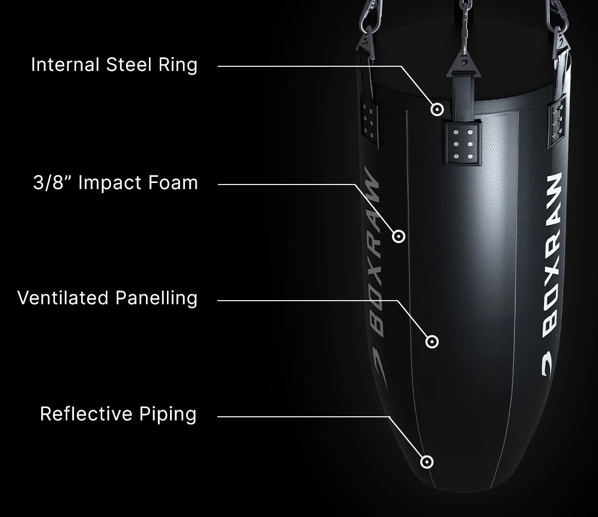 8" Pro Speedball - Black | Boxing Punch Bag | BOXRAW
